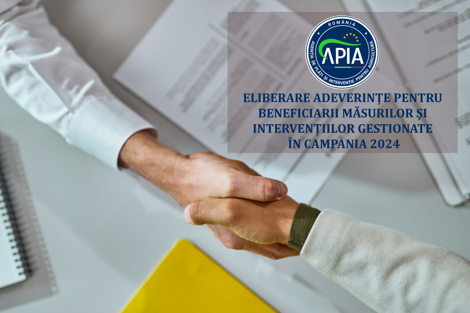 APIA eliberează adeverințe pentru beneficiarii măsurilor și intervențiilor gestionate în cadrul ...