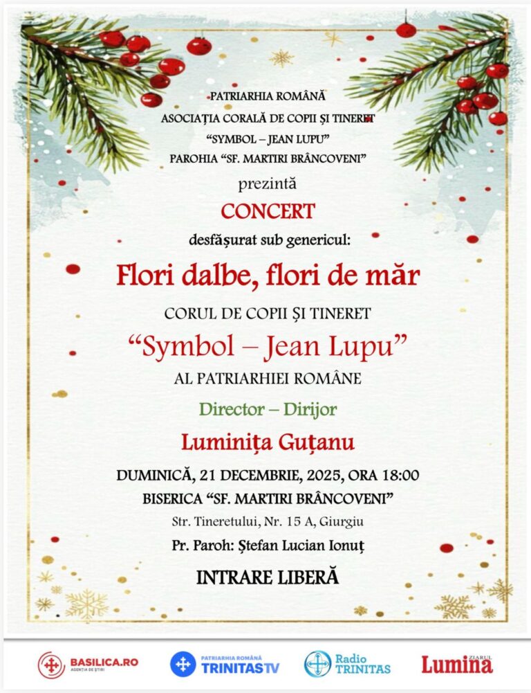 Concert de colinde la Parohia „Sfinții Martiri Brâncoveni” 🎶 ...